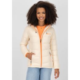 alife and kickin Steppjacke ALIFE & KICKIN "AndriaAK", Damen, Gr. S (36), orange (chalk, orange), Steppware, Obermaterial: 100% Polyester, colorblocking, tailliert, ohne Ausschnitt, Jacken, leichte, taillierte Übergangsjacke mit breiter Steppung und Kapuze