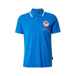 Napapijri Poloshirt 'GANDY' Herren Gr&ouml;&szlig;e S blau / navy / dunkelorange / wei&szlig;