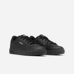 Sneaker Reebok CLASSIC "REEBOK COURT CLEAN", Mädchen, Gr. 35, schwarz, schwarz, grau1, Synthetik, Schuhe