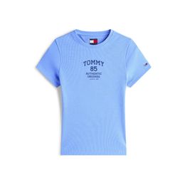 Tommy Jeans T-Shirt 'TOMMY 85' Damen Gr&ouml;&szlig;e XS blau / dunkelblau