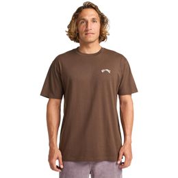 T-Shirt Billabong "Arch Crew", Herren, Gr. M, schwarz cedar, 100% Baumwolle, Shirts T-Shirt