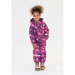 Schneeoverall ZIGZAG "Tower", Jungen, Gr. 104, EURO-Größen, purpurviolett, 100% Polyester, lang, Overalls, mit wasser- und winddichter TPU-Membran