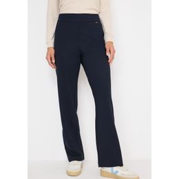Jerseyhose Cecil "NEELE", Damen, Gr. M (40), Länge 32, urban dunkelblau, Web, Obermaterial: 61% Viskose, 32% Polyamid, 7% Elasthan. Futter: 100% Polyester, unifarben, loose fit lang, Hosen Jerseyhose, mit elastischem Bund