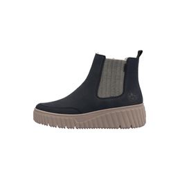 Rieker Chelsea Boots Damen Gr&ouml;&szlig;e 39 ecru / nachtblau Winterschuhe
