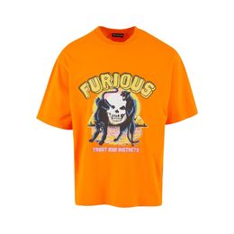 2y Studios T-Shirt 'Furios' Herren Gr&ouml;&szlig;e XS limone / mandarine / schwarz / wei&szlig;