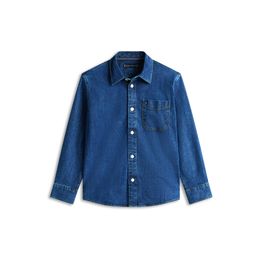 Tommy Hilfiger Hemd Jungen Gr&ouml;&szlig;e 116 blue denim