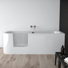 Tellkamp Salida Raumspar-Badewanne mit Duschzone und Verkleidung, 0100-043-00-A/CR,