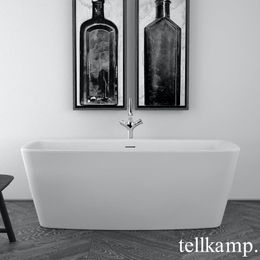 Tellkamp Arte freistehende Rechteck-Badewanne, 0100-254-00-A/CRWM,