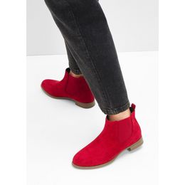 bonprix Chelsea-Boots, rot, Vegan
