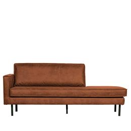 Pharao24.de Dreier Sofa in Cognac Braun Recyclingleder Retrostil