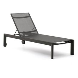 Pharao24.de Relax Gartenliege aus Textilgewebe und Aluminium