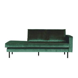 Pharao24.de Retro Dreisitzer Couch in Gr&uuml;n Samtbezug
