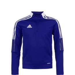 adidas Performance Sportsweatshirt 'Tiro' Jungen Größe 128 royalblau / weiß