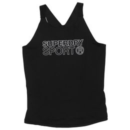 Superdry Top Damen Größe XL Second Hand schwarz
