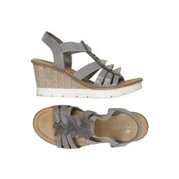 Rieker Sandalen Damen Gr&ouml;&szlig;e 39 Second Hand grau