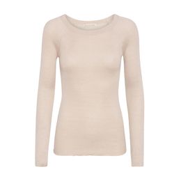 Seamless Basic Pullover Damen Gr&ouml;&szlig;e XS/XL creme