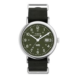 Timex Quartz Analog Watch 'Weekender' Herren Gr&ouml;&szlig;e One Size dunkelgr&uuml;n / silber
