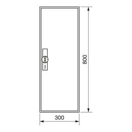 Hager Z&auml;hlerschrank,universZ 800x300x205,IP44 ZB11S)
