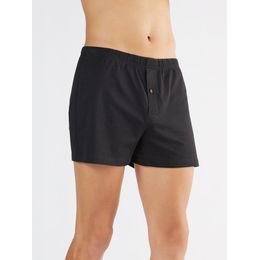 Albero Natur Boxer shorts 'Herren Boxershorts aus 100 % Bio-Baumwolle mit Knopfverschluss' male Black size M