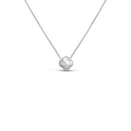 Pure Schmuck Necklace 'Clover Perlmutt' female Silver size Onesize