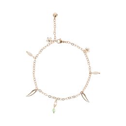 Gaya Fu&szlig;schmuck Damen Gr&ouml;&szlig;e One Size rosegold / gr&uuml;n