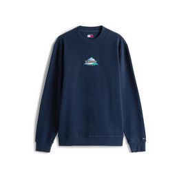 Tommy Jeans Sweatshirt 'DNA PLAY' Herren Gr&ouml;&szlig;e M navy / aqua / hellblau / wei&szlig;