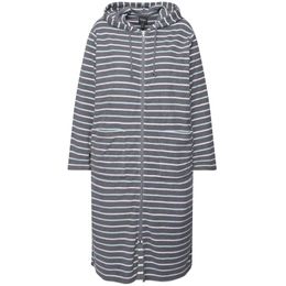 Ulla Popken Long Bathrobe female Grey size 58-60