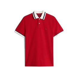 Tommy Hilfiger Poloshirt Herren Gr&ouml;&szlig;e XS rot / wei&szlig;