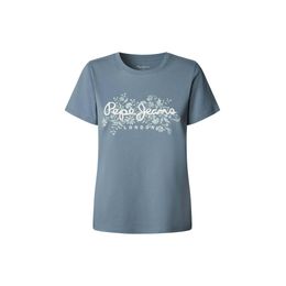 Pepe Jeans T-Shirt 'BERO' Damen Gr&ouml;&szlig;e S taubenblau / wei&szlig;
