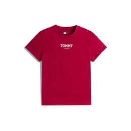 Tommy Jeans T-Shirt 'ESSENTIAL' Damen Gr&ouml;&szlig;e 4XL beere / wei&szlig;