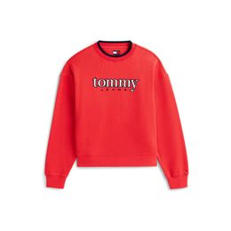 Tommy Jeans Sweatshirt Damen Gr&ouml;&szlig;e XS knallrot / schwarz / wei&szlig;