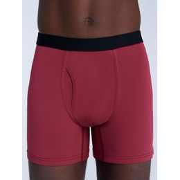 Albero Natur Boxershorts Herren Gr&ouml;&szlig;e L rotmeliert