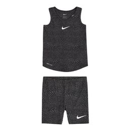 Nike Sportswear Set 'SWOOSH' Jungen Gr&ouml;&szlig;e 92/98 grau / schwarz / wei&szlig;