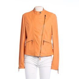 Etro Lederjacke / Ledermantel Damen Gr&ouml;&szlig;e L Second Hand dunkelorange