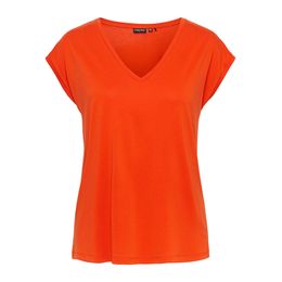 Pieces T-Shirt 'Kamala' Damen Gr&ouml;&szlig;e L orangerot