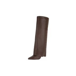 Ital-Design Stiefel Damen Gr&ouml;&szlig;e 39 braun Winterschuhe