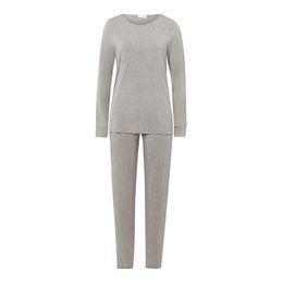Hanro Pyjama 'Natural Elegance' Damen Gr&ouml;&szlig;e XS graumeliert Winterkleid