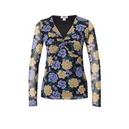 Dorothy Perkins Shirt Damen Gr&ouml;&szlig;e M pastellgelb / smaragd / lila / schwarz