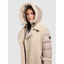 Khujo Wintermantel 'Kalmia' Damen Gr&ouml;&szlig;e XXL beige / wollwei&szlig;