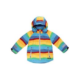 Villervalla Jacke Jungen Gr&ouml;&szlig;e 128 azur / limone / hellorange / karminrot