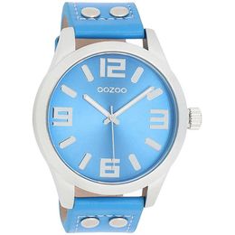 Oozoo Analoguhr Damen Gr&ouml;&szlig;e One Size blau / wei&szlig;