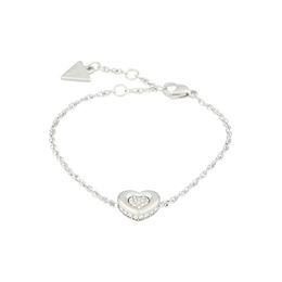 Guess Armband 'L.O.V.E.' Damen Gr&ouml;&szlig;e L silber / transparent