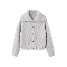 Mango Strickjacke 'ESTI' Damen Gr&ouml;&szlig;e XS hellgrau