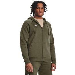 Under Armour Sweatjacke "Rival" in Khaki - 33% | Größe L | Herren-sweatshirts-jacken