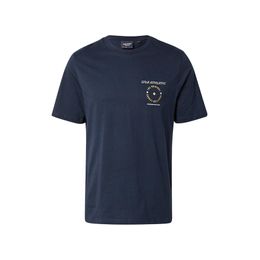 Lyle & Scott Lyle & Scott T-Shirt 'Lyle Athletic' Herren Gr&ouml;&szlig;e XS navy / zitrone / wei&szlig;