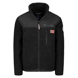 Geographical Norway Fleecejacke "Tuvalu" in Schwarz - 66% | Gr&ouml;&szlig;e XL | Herren-pullover-sport
