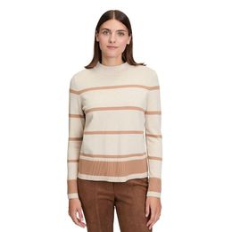 Betty Barclay Pullover in Creme/ Camel - 60% | Größe 40 | Damen-pullover-cardigans