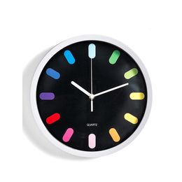 Tomasucci Wanduhr "Rainbow" in Schwarz- Ø 30 cm - 65% | Wanddekoration