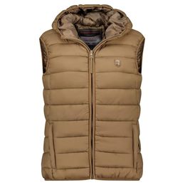 Geographical Norway Steppweste "Vatikotal" in Taupe - 70% | Größe S | Damenjacken