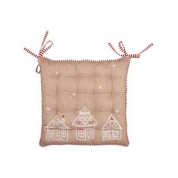 Clayre & Eef Clayre & Eef Stuhlkissen in Beige - (L)40 x (B)40 cm - 16% | Dekokissen